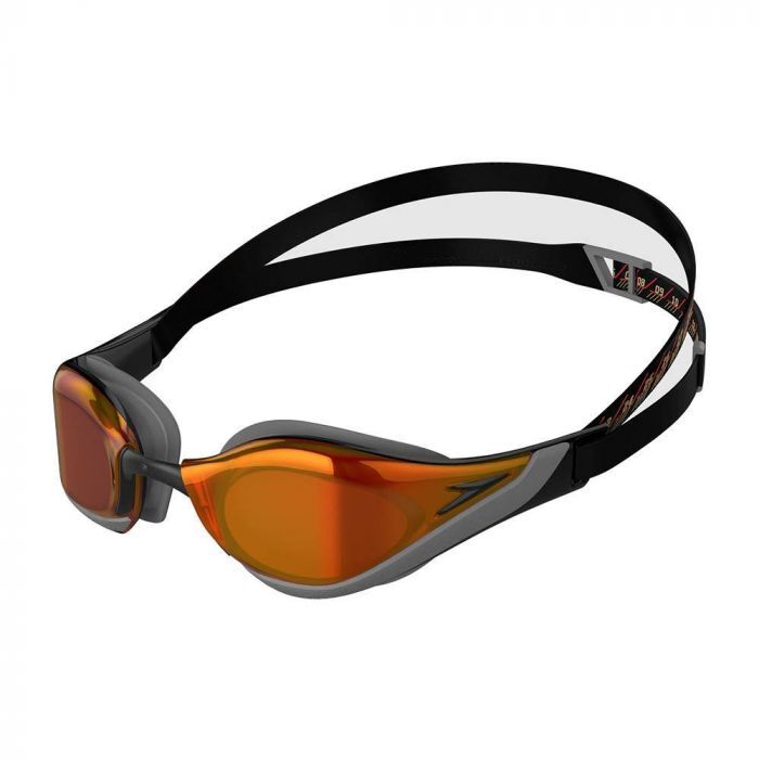 Óculos Speedo Fastskin Pure Focus - Black Cool Grey Fire Gold ...